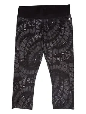 Champion | Pants & Jumpsuits | Champion Black Gray Patterned Leggings ...